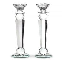 China 2 K9 Crystal Glass Made Home Wedding Decoration Crystal Candlestick Holder for sale