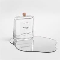 China Custom Private Natural Stick Transparent Glass Bottle Luxury Reed Diffuser With Gift Box for sale