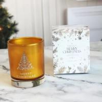 China Art Empty Glass Luxury Home Candle Holders Big Christmas Fragrance Soy Wax Tin Scented Candles for sale