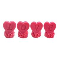 China 3D Silicone Valentine Flower Rose Pillar Candle Mold For DIY Candle Making for sale