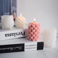 China Morning Glory Pillar Handmade Silicone Candle Mold Aromatherapy Plaster Mold for sale