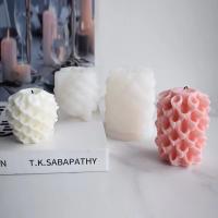 China Morning Glory Pillar Handmade Silicone Candle Mold Aromatherapy Plaster Mold for sale