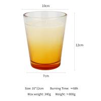 China Elegant Glass Jar Scented Candle Personalized for Home Decor Parties and Weddings for sale