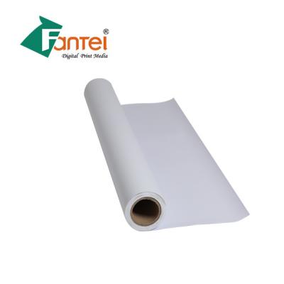 China Billboard Bluish White Pvc Banner Roll Glossy Raw Material For Flex Banner for sale
