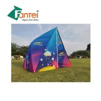 China 600 D Pvc Coated Fabric Water Resistant Custom Tent Banner For Uv Printing for sale