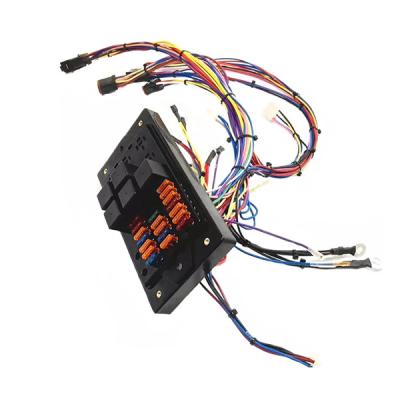 China 167-3554 Wire Harness Assembly With Fuse Box Aftermarket 12V 24V for Excavator Engine for sale