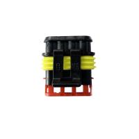 China 282088-1 Car Wiring Harness Connector 4 Position 13AWG Plug Male Socket for sale