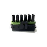 China Black 6 Pin Waterproof Automotive Connector Plug 20A 12015799 Socket Female for sale