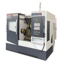 China TCK46P Slant Bed Lathe Hydraulic Chuck Servo Turret Lathe Machine 550mm Swing for sale