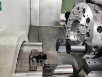 China 3 Jaw Manual Chuck TCK56 750mm Bench Mini small Horizontal Lathe Machine GSK CNC Control for sale
