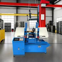 China 0.42kw Oil Pump Motor Metal Cutting Band Saw Machine Portable Metal Bandsaw for sale