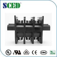 China Pitch 13mm Panel Mount Terminal Block  PC Black For Electric Lighting for sale