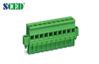 China Nickel Plated PA66 Terminal Block Female Parts 5.08mm Pitch 300V 18A for Industrial Applications for sale