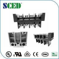 China Pitch 27mm Panel Mount Terminal Block PBT Black Steel Screw Brass Board for sale