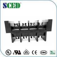 China Pitch 27mm Panel Mount Terminal Block PBT Black Steel Screw Brass Board for sale