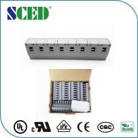 China Panel Mount Feed Through Terminal Block 600V 50A M4 Screw PA66 V-0 for sale