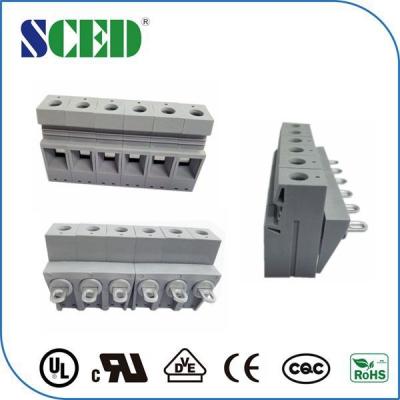 China Panel Mount Feed Through Terminal Block 600V 50A M4 Screw PA66 V-0 for sale