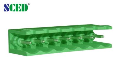 China 18A 300V 5.08mm Pitch Male Power Distribution Terminal Block PA66 V-0 for sale