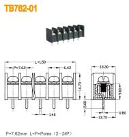 China Single Level Pluggable Terminal Block 2-24 Pin 7.62mm Pitch for LED Switch Power for sale