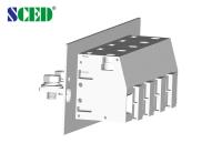 China Copper Through Panel Terminal Blocks PA66 UL94 V0 600V 150A 32.5mm Pitch Steel Tin Plated for sale