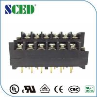 China 7.62mm PCB Terminal Block Connector with 300V/15A Rating and Two-Level Screw Clamp for Power Supply Applications for sale
