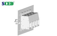 China 600V/150A Through Panel Terminal Blocks Pitch 18.8mm 2-24 Pole Right Angle for sale