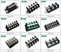 China Double Row Screw Panel Mount Terminal Block PCB Terminal Connector With Any Poles for sale