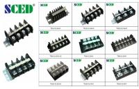 China High Current Terminal Connector Block 18.0mm 600V Black PC Screw Mount Connector for sale