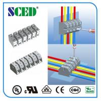 China 2-16 Poles Panel Mount Terminal Block 600V 85A Single Level Screw Connector for sale