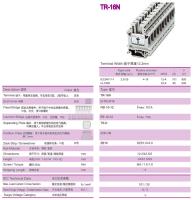 China 101A DIN Rail Terminal Blocks 800V 25mm² Brass 12.2mm Width for Industrial Electrical Applications for sale