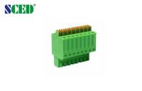 China 2 - 24 Number Of Contact Female Pluggable Terminal Blocks Spring Connector for sale