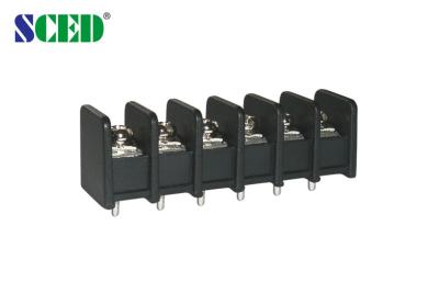 China 8.255mm Pitch Barrier Terminal Block 2-32 Poles 300V 20A M3 Screw PBT Plastic for sale