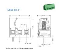 China 5.0mm Pitch PCB Terminal Block Connectors 2P-24P Screw Clamp 300V 10A Rating for sale