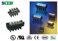 China 21mm Perforation Feed Through 180A Panel Mount Terminal Block With Plastic Cover for sale