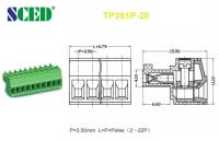 China 3.50mm Male Female Plug In Terminal Blocks 300V 8A Pluggable PCB Connectors for sale