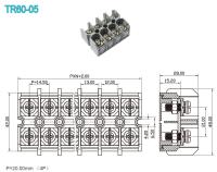 China 14.50mm Pitch Panel Feed Through High Current Terminal Block 4P Power Screw Connector for sale