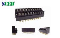 China 7.62mm Barrier Strip Terminal Block 300V 15A Black M3 Screw Connector for Power for sale