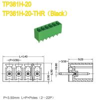 China UL94-V0 8A 300V Pluggable Terminal Block Plug Male 3.5mm Pitch 2-22P for sale