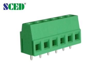 China 5.08mm Pitch PCB Screw Terminal Block 300V 10A 2-24 Poles Green for sale