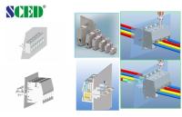China 600V 285A Through Panel Terminal Blocks 30.00mm For Electric Lighting for sale