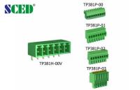 China 300V 8A PCB Male Plug In Terminal Block , Green Pluggable Terminal Blocks for sale