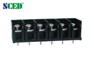 China 10mm Pitch Power Barrier Terminal Block 2-20 Poles 15A 300V Brass 16-24 AWG for sale