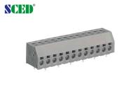 China Pitch 5.0mm Spring Screwless Terminal Block 300V 10A 2-24 Poles 16-26 AWG for sale