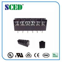 China 7.50mm Barrier Terminal Block Black Screw Clamp Connector For Frequency Converters for sale