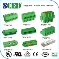 China 3.81mm Spring Clamp Electric Plug in Terminal Block For Server Site for sale