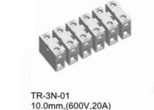 China 50A Pitch 13.5mm Feed Through Terminal Block 2-16 Poles Copper for sale