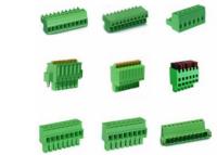 China Brass Female Connector Plug In Terminal Block 7.62mm Pitch Single Level 300V 18A for sale
