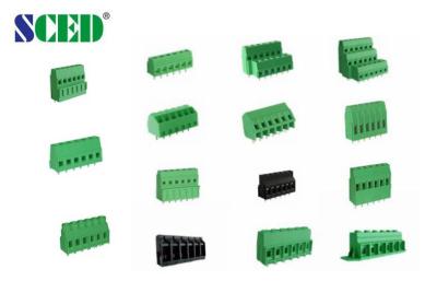 China 5.08mm 10A Double Levels PCB Terminal Block Green Nickel Plated for sale