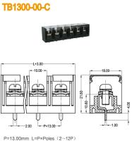 China Plastic Cover High Voltage Terminal Block 40A 600V M4 Screw Brass 13mm Pitch Power Connectors for sale