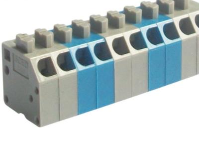 China 2P-28P Pitch 3.50mm 300v Spring Type Terminal Block 45 Degree Wire Inlet for sale
